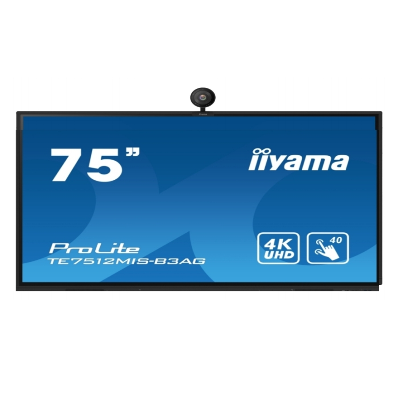 Ecran interactif AVEC CAMERA INTEGRE 4K AUTOTRACKING IIYAMA PROLITE ...